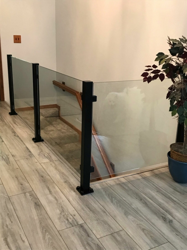 Black Frameless Glass Railing - Ravenna, MI - Glass Railing for Decks