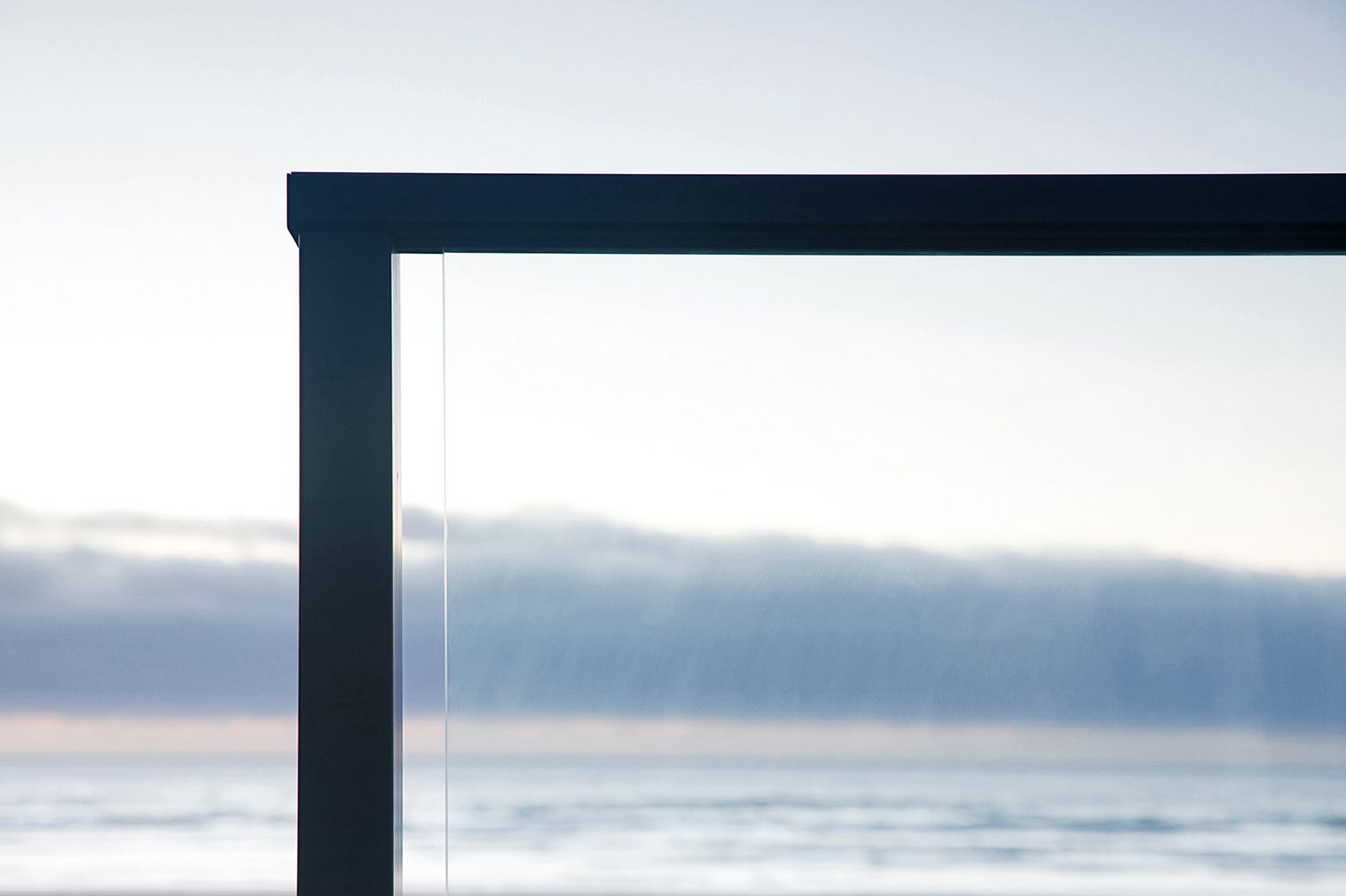 Black Solid Glass Railing - Manzanita, OR | Glass Railing for Decks