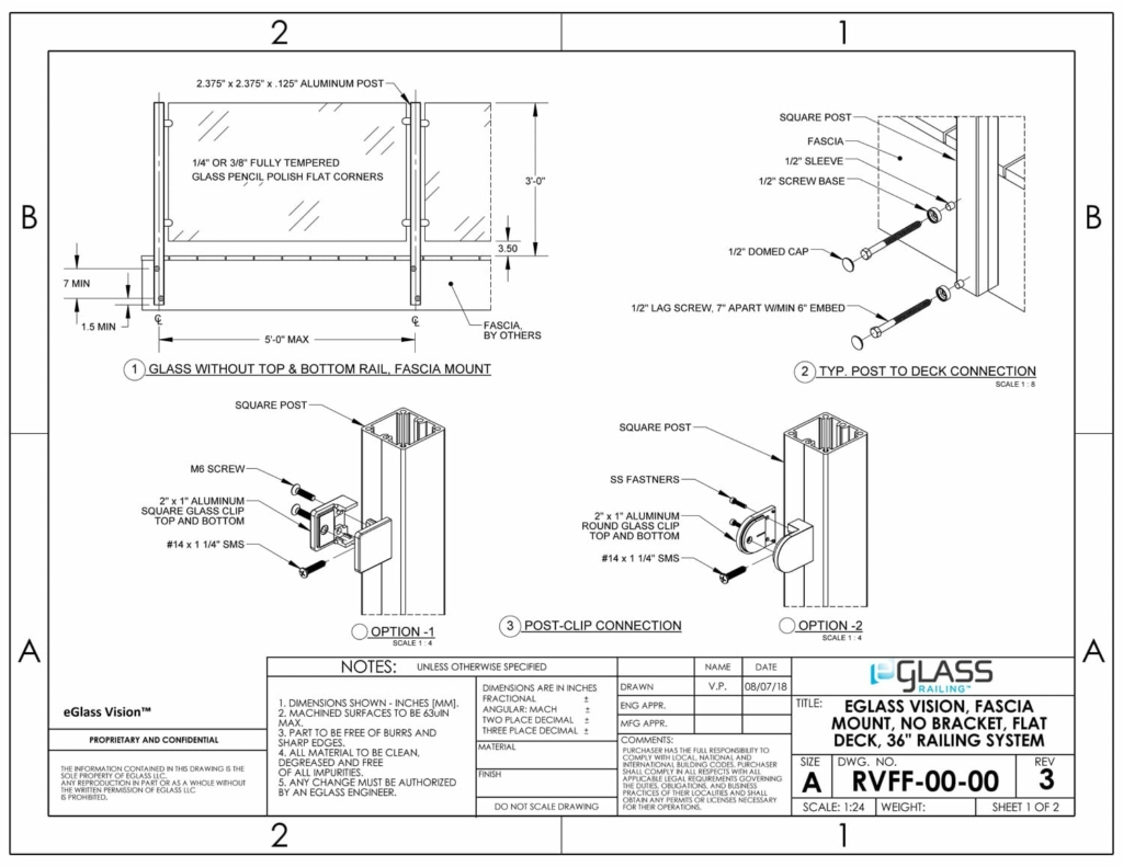 eGlass Vision™ - Glass Railing for Decks