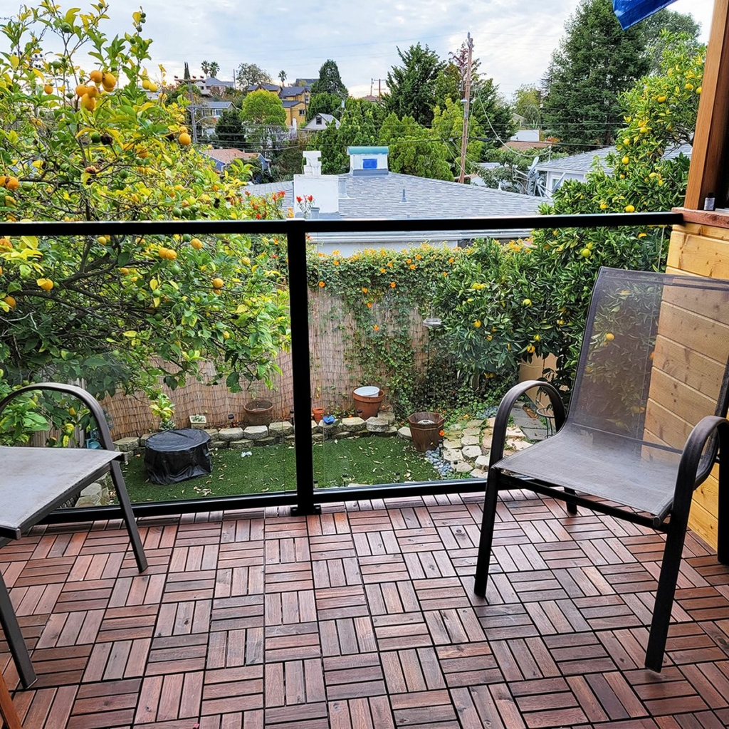 Black Element Glass Railing - Oakland, CA - Glass Railing for Decks
