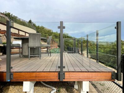 Bronze Vision Glass Railing - Somis, CA - Glass Railing for Decks